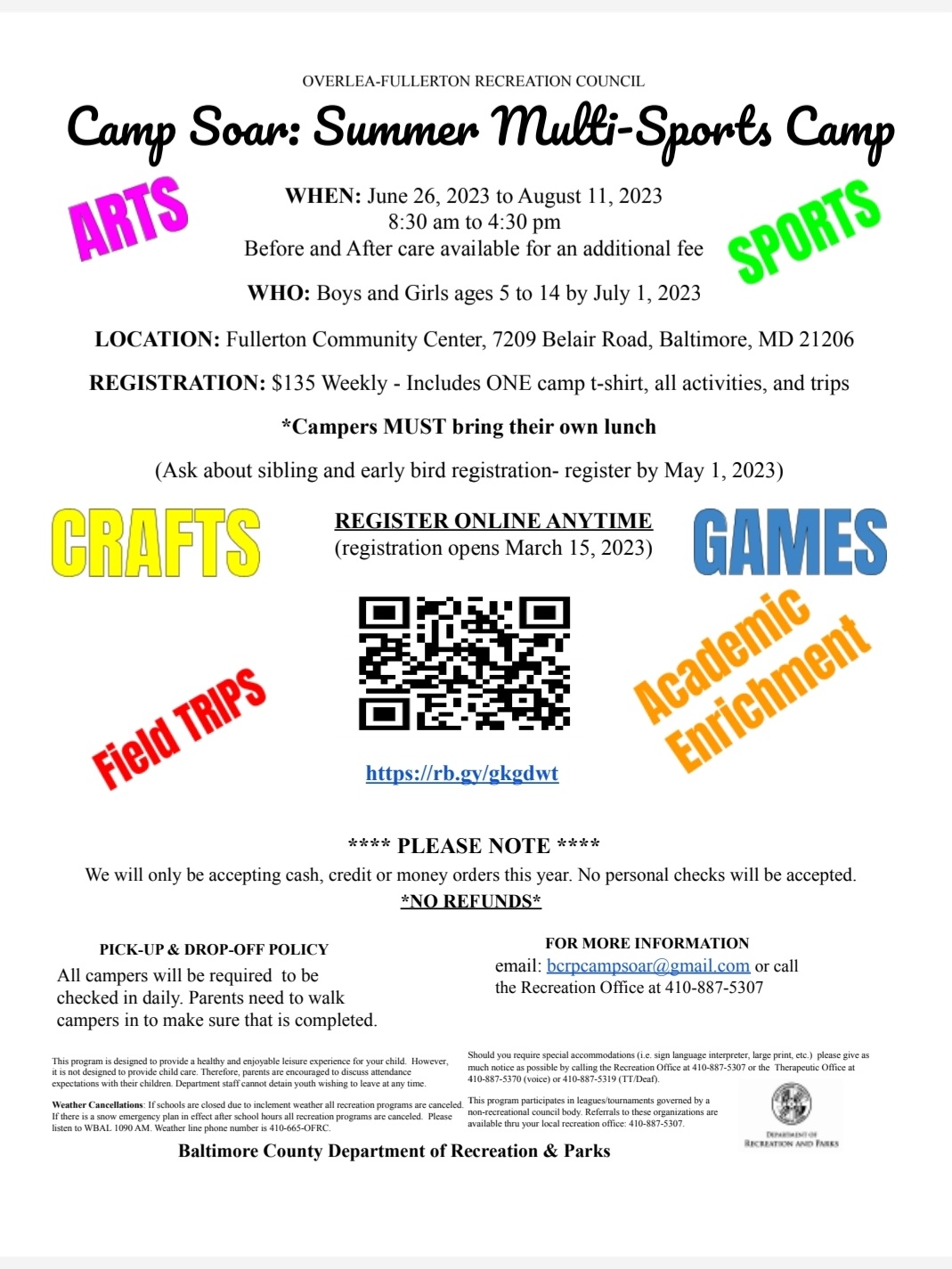 Cheer Camp Activities Schedule